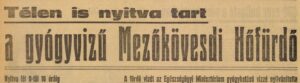 Mezőkövesdi gyógyvíz: a hazai kénes gyógyvizek királya - Termál Online